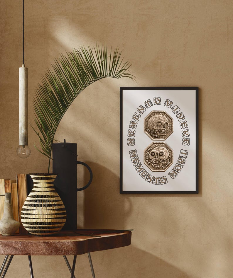 Memento Vivi Memento Mori Digital Art, Wall Art, Printable Artwork ...