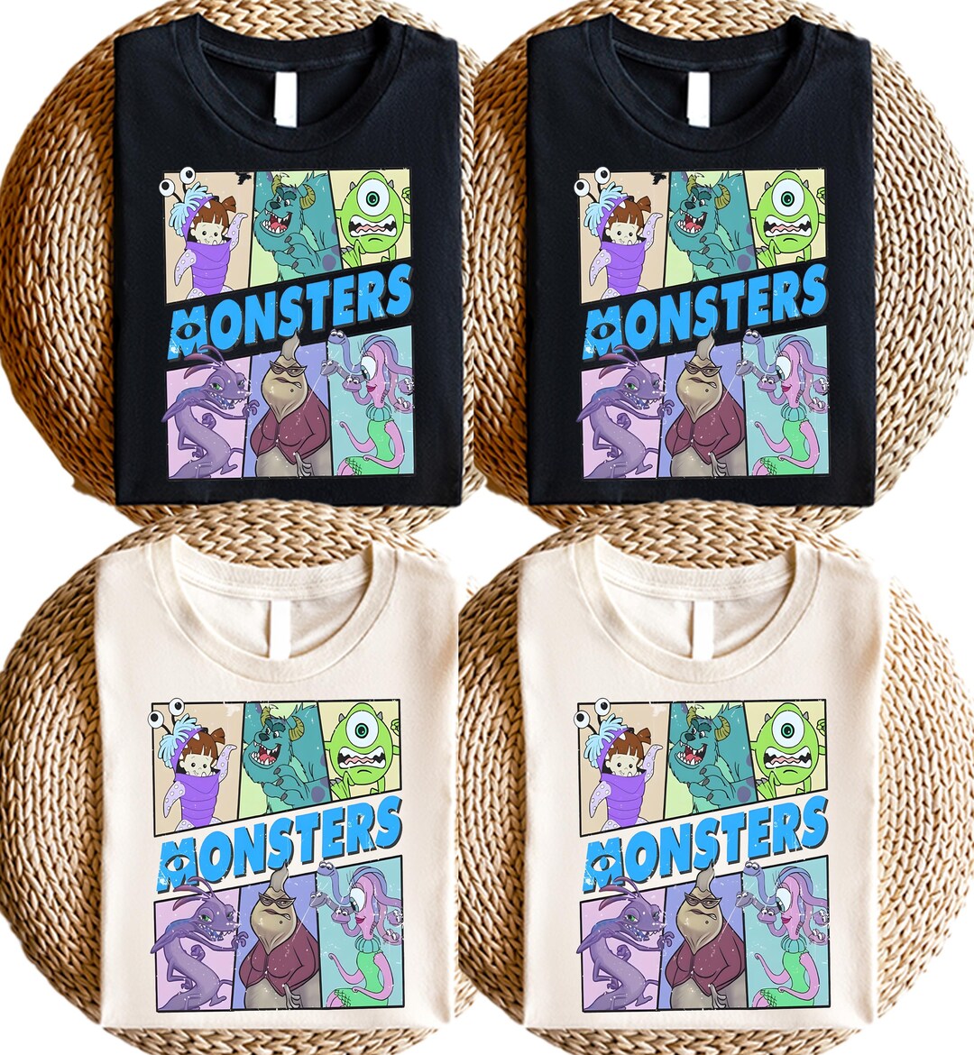 Disney Monster Inc Characters Shirt, Disney Family Matching T-shirt ...