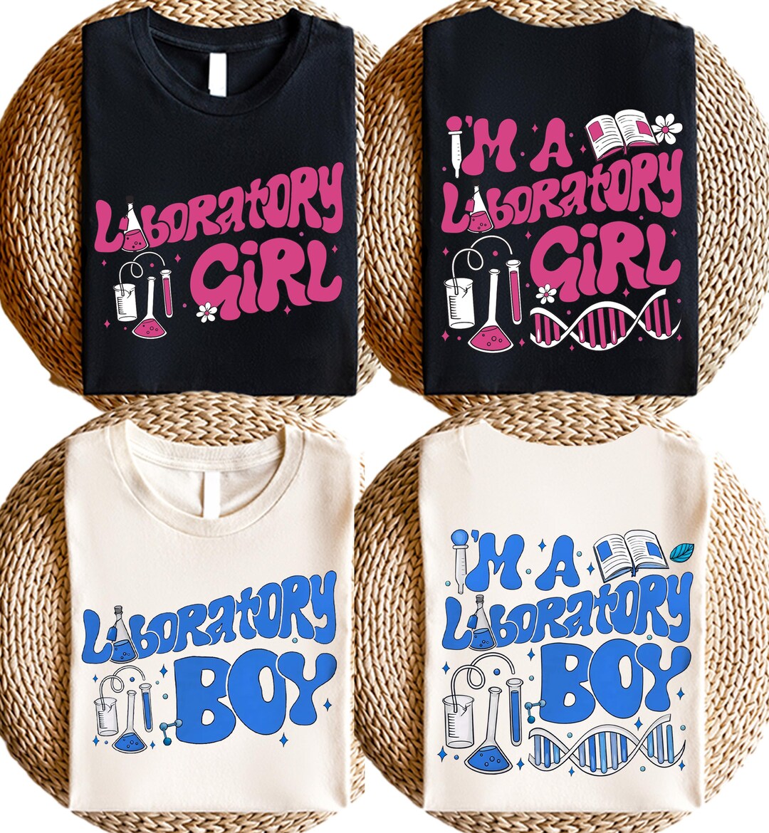 Laboratory Girl or Boy Shirt, Cute Future Scientist Kids Tee, STEM Lab ...