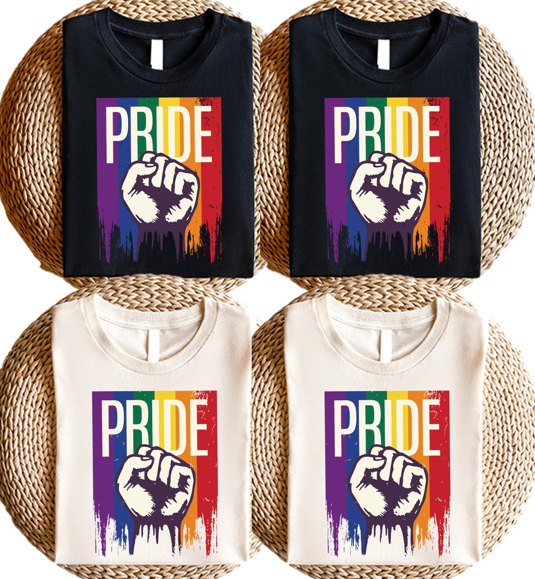 LGBTQ Pride Flag and Hand Tee, Love Wins Equality Shirt, Colorful Queer ...