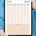 2025 Monthly Planner Printable | Undated Monthly Calendar | Minimalist ...
