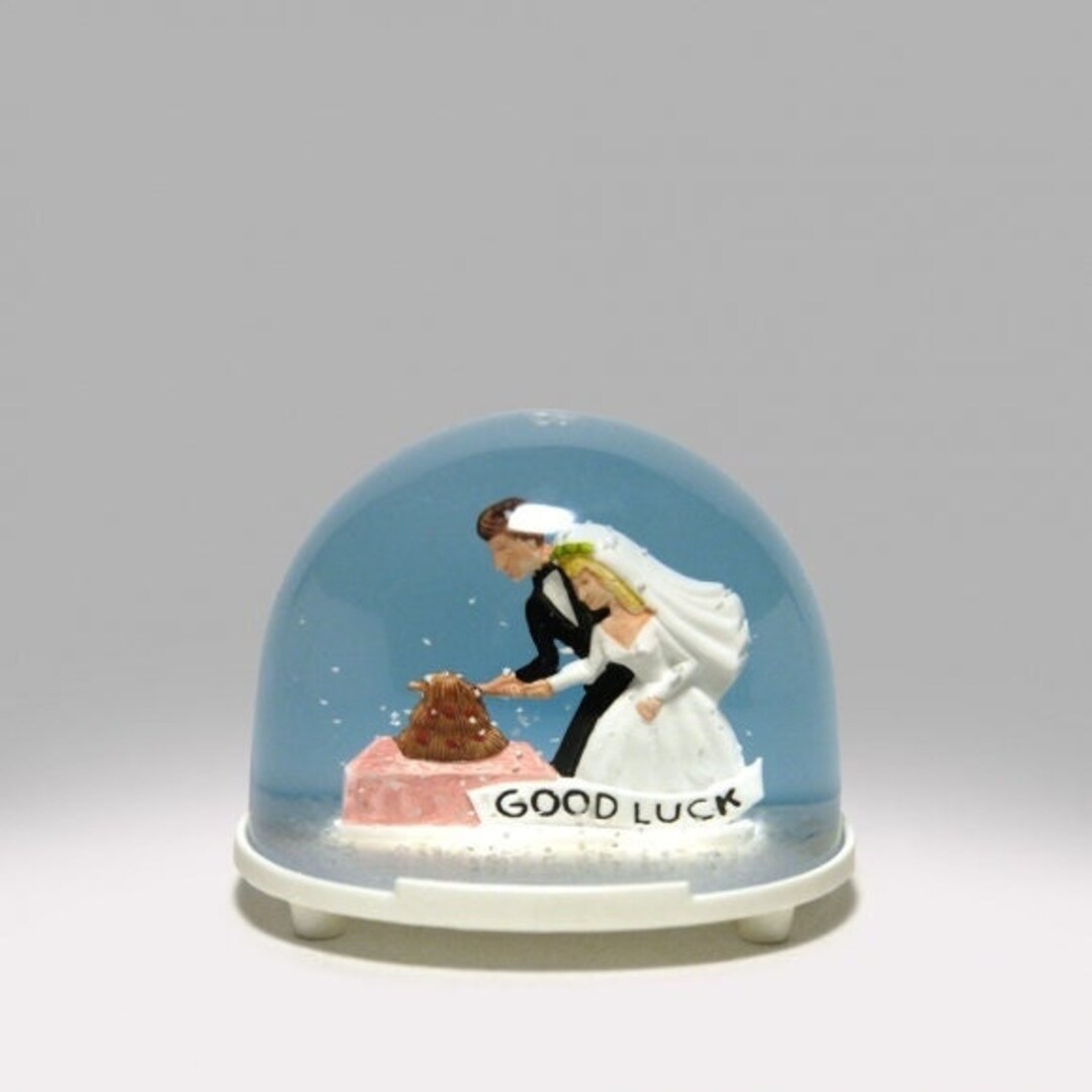 Vintage Good Luck Wedding Fun Snowglobe Gift Snow Globe Snowdome - Etsy