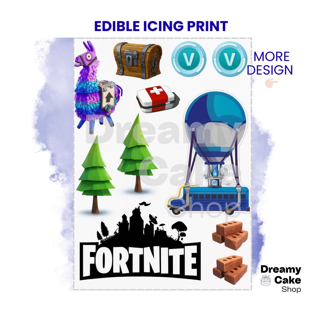 Gaming Battle Royale Edible Cake Topper | A4 Icing Sheet | Cupcake ...