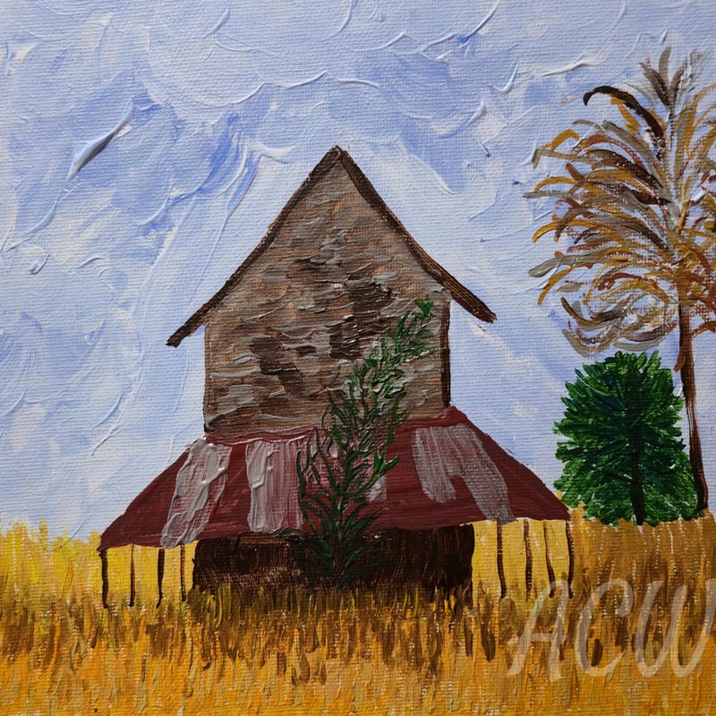 Tobacco Barn Painting - Etsy