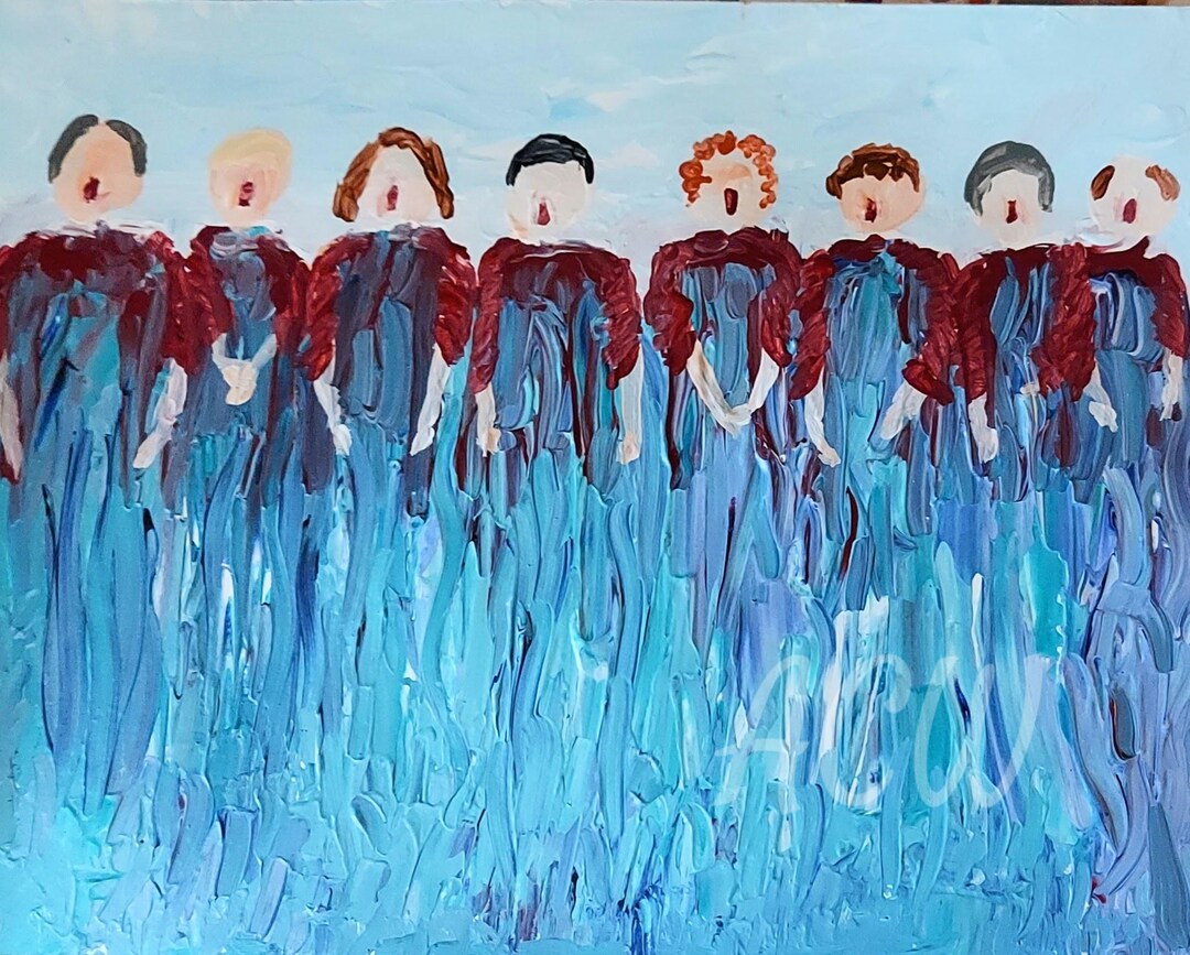 Male Falsetto, Hand Painted Acrylic Painting on 9x12 Heavy Art Paper - Etsy