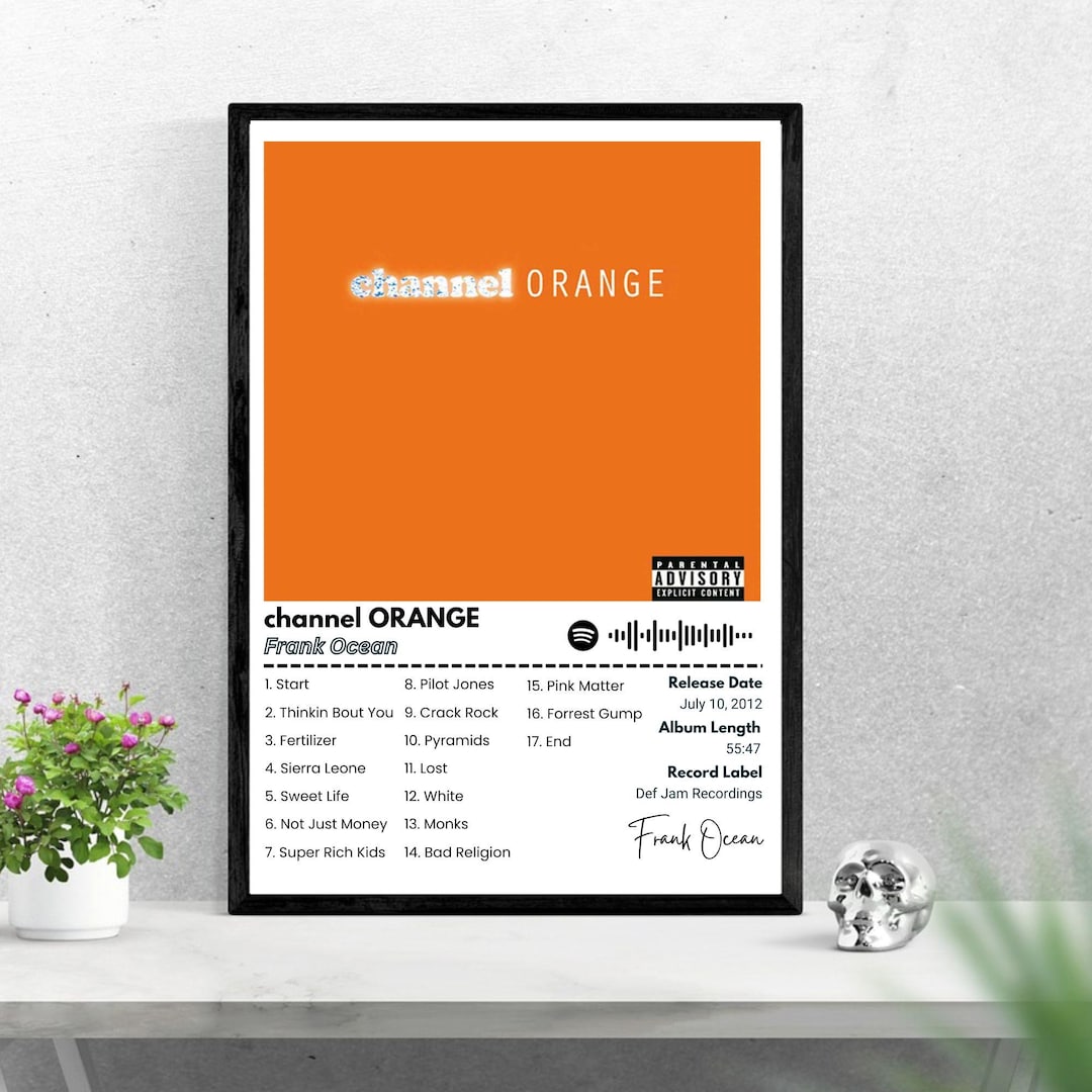 Frank Ocean - Channel Orange - Album Cover Poster Prints, Printable ...