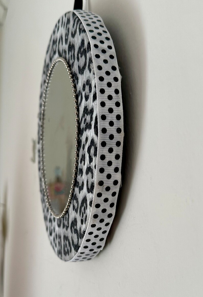 Snow Leopard Fabric Mirror: Handmade African Wildlife Decor - Etsy