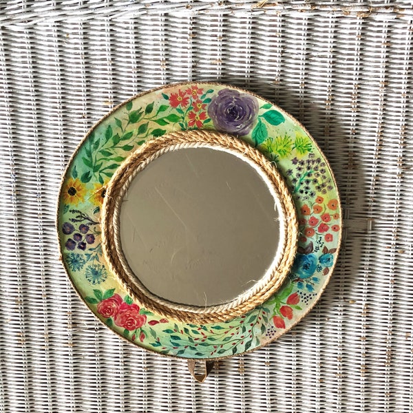 Hand Painted Mirror - Etsy