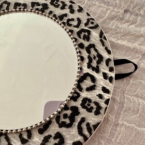 Snow Leopard Fabric Mirror: Handmade African Wildlife Decor - Etsy