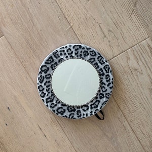 Snow Leopard Fabric Mirror: Handmade African Wildlife Decor - Etsy