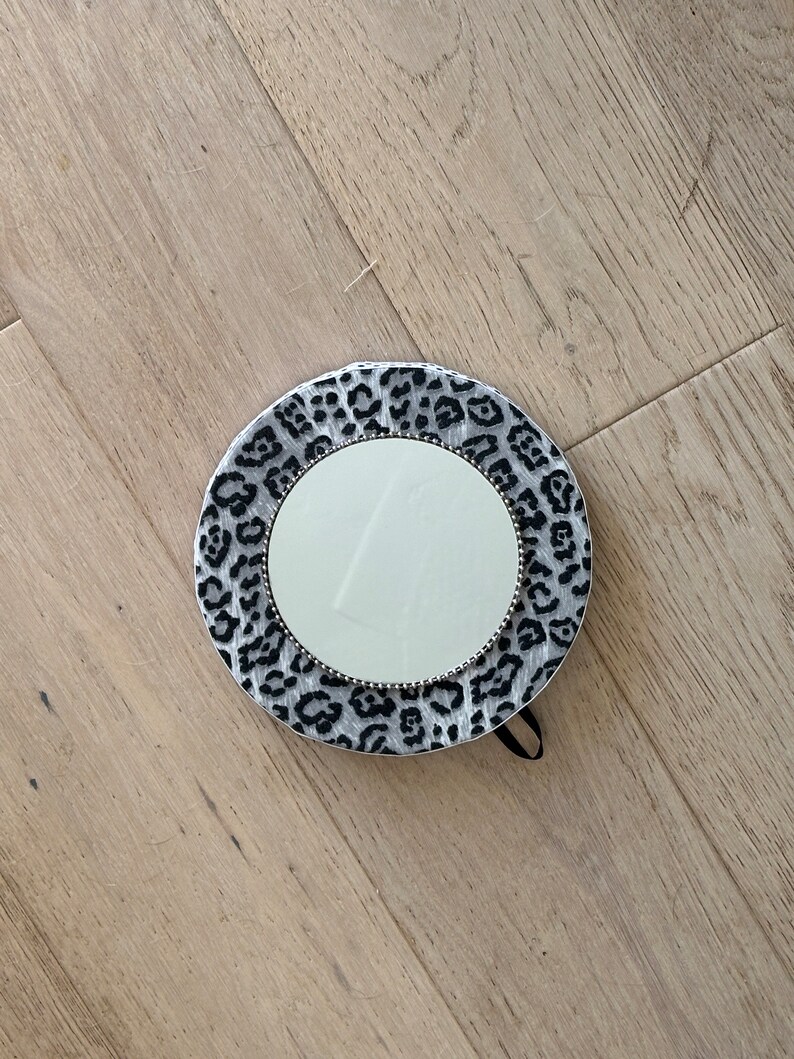 Snow Leopard Fabric Mirror: Handmade African Wildlife Decor - Etsy
