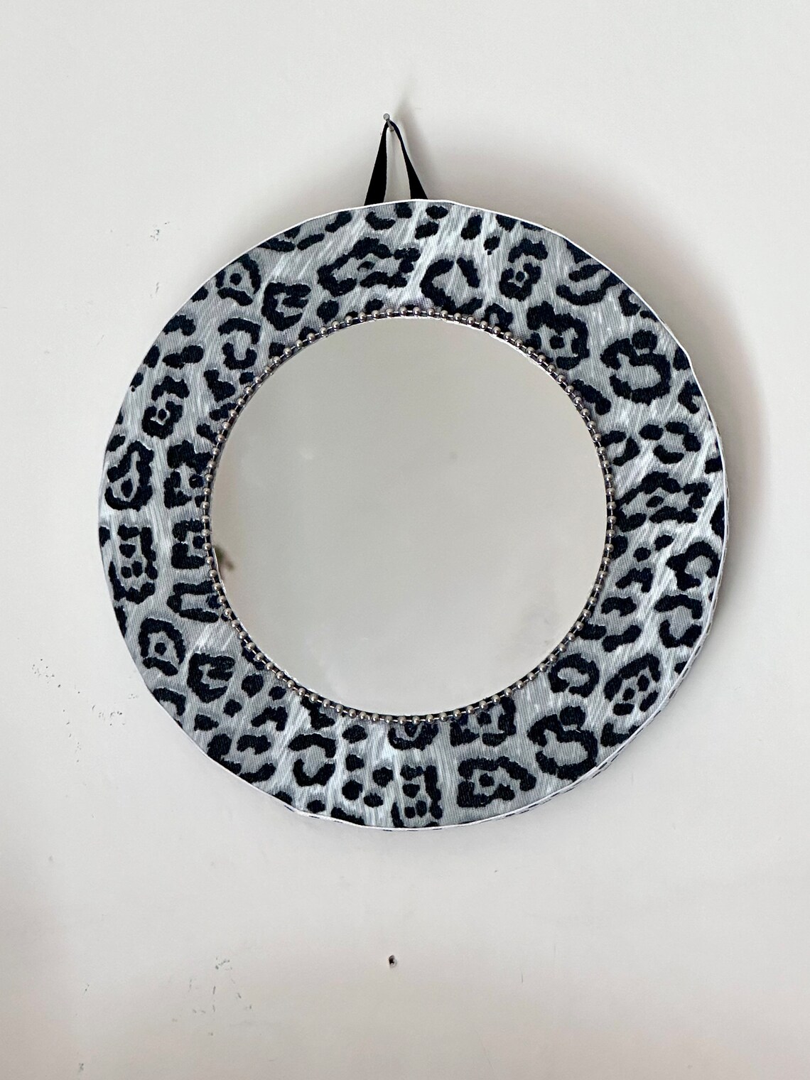Snow Leopard Fabric Mirror: Handmade African Wildlife Decor - Etsy