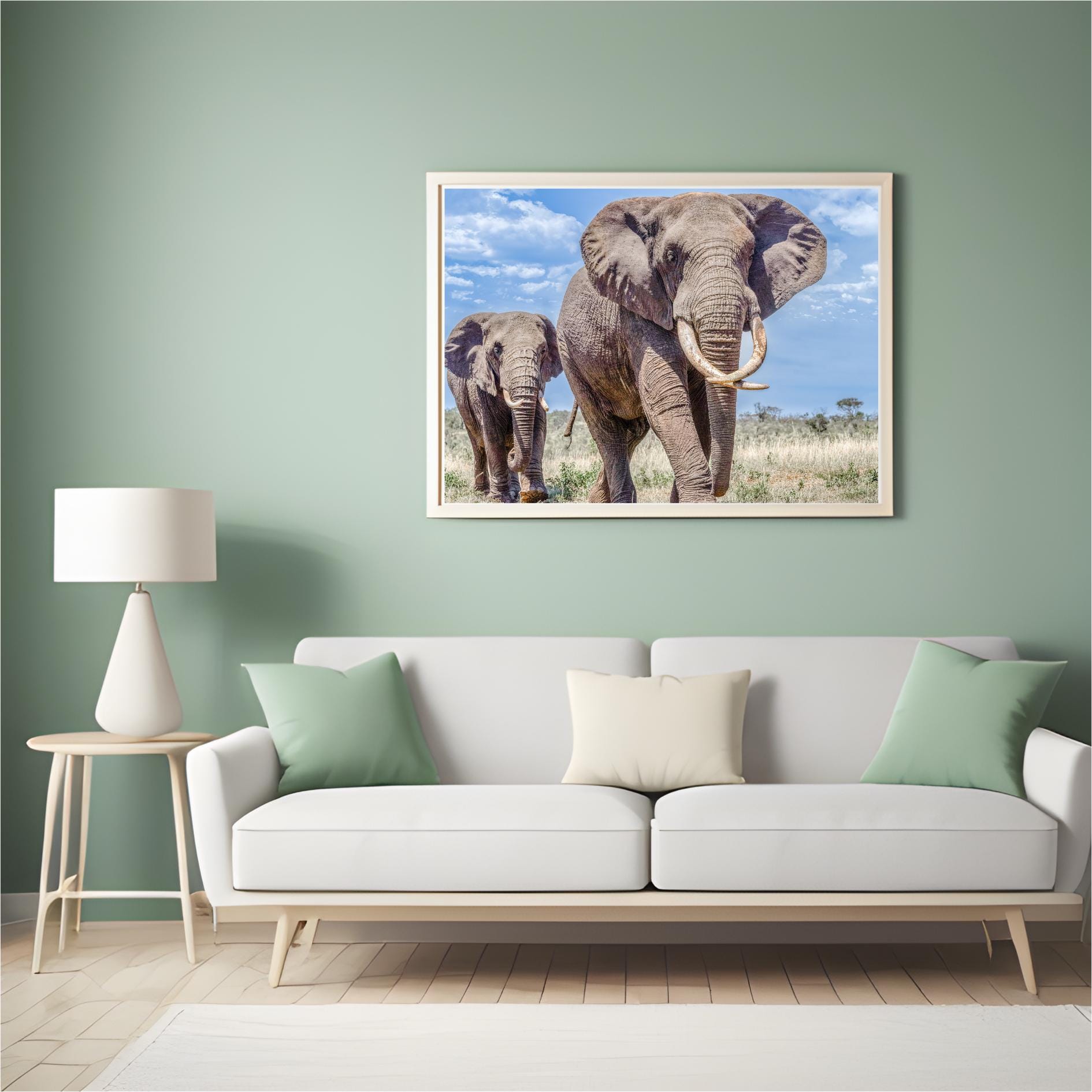 African Elephant Print Animal Print Wildlife Photography Wall Art Home ...