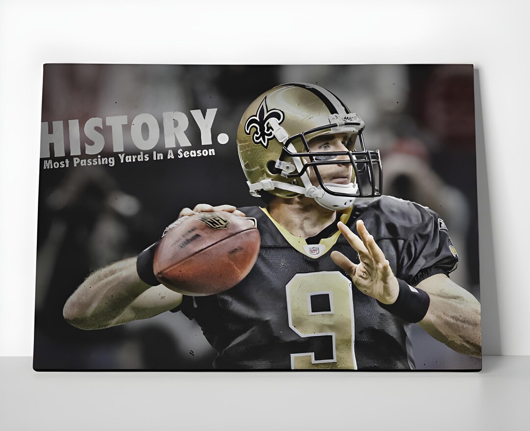 Drew Brees Poster or Canvas - Etsy