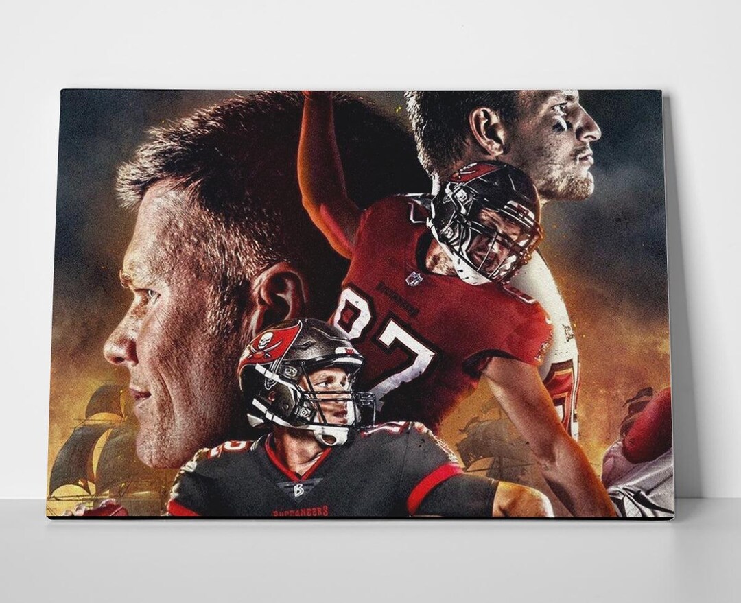 Tom Brady Gronk Tampa Poster or Wrapped Canvas - Etsy
