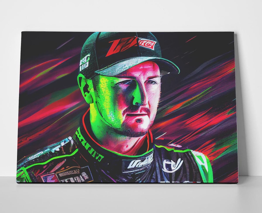 Kurt Busch Nascar Poster or Wrapped Canvas - Etsy