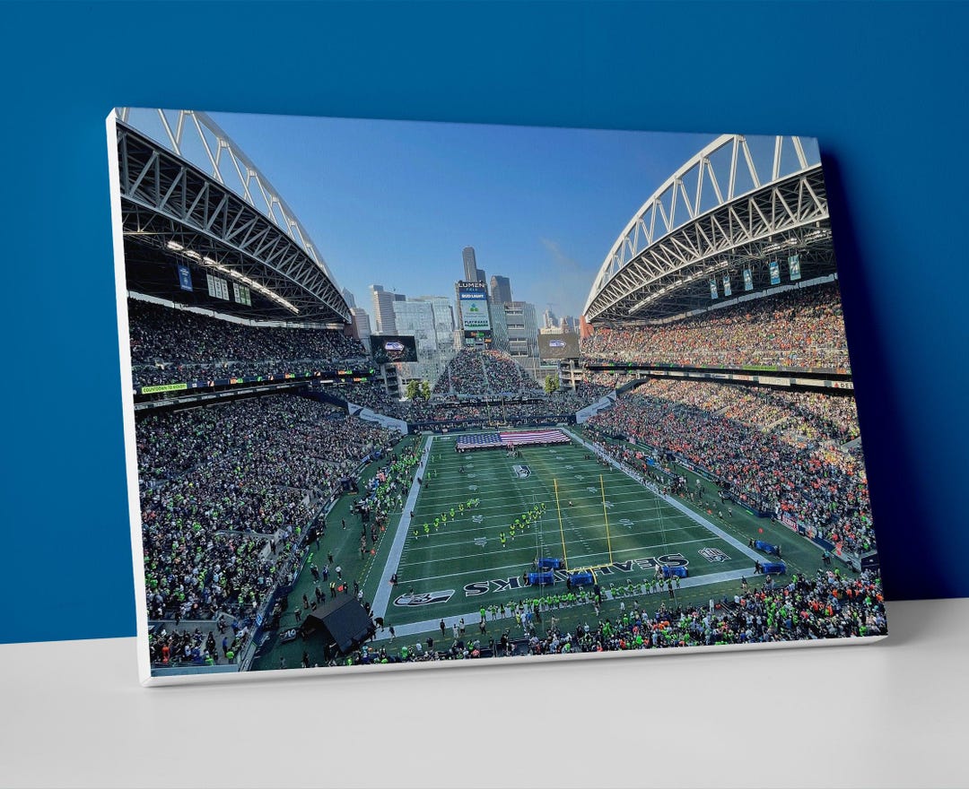Seattle Seahawks Stadium Poster or Wrapped Canvas - Etsy