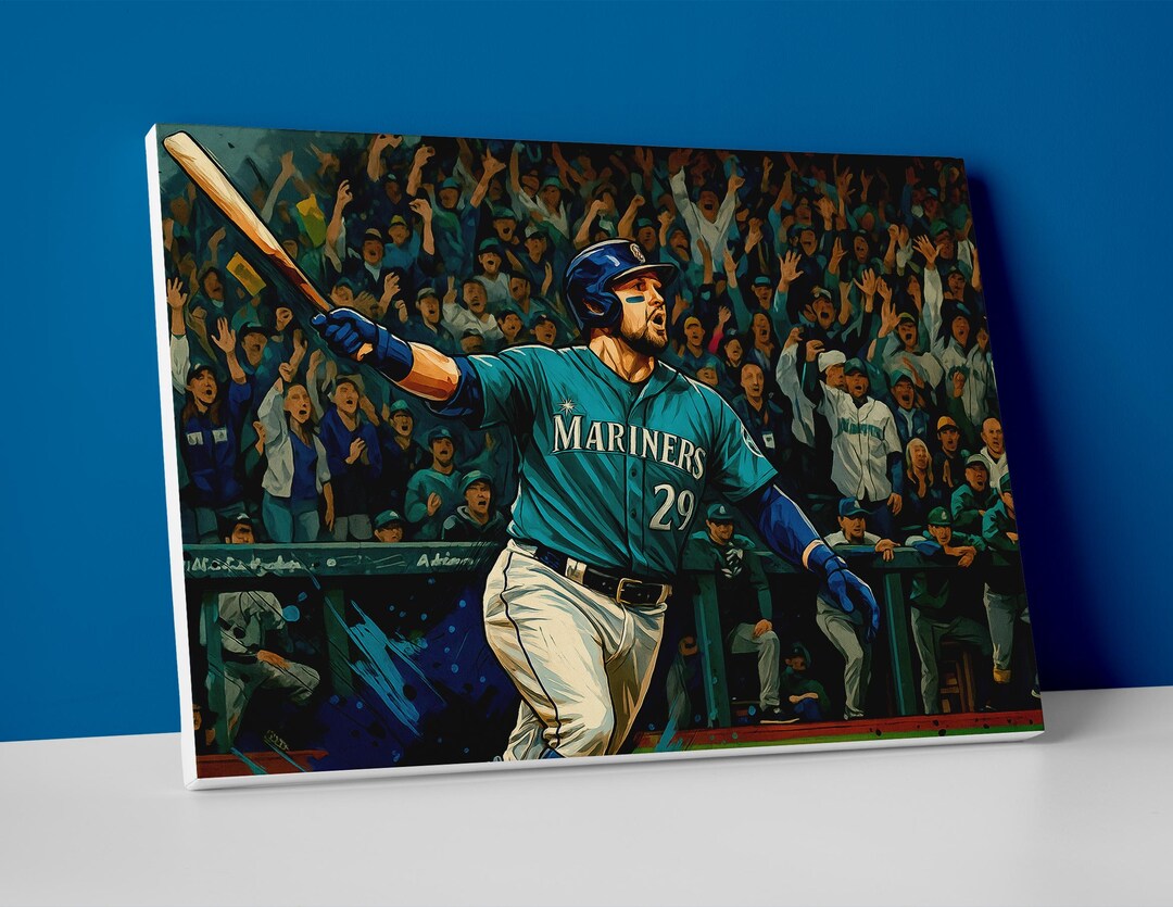 Cal Raleigh Mariners Poster: Baseball Wall Art, Sports Decor - Etsy