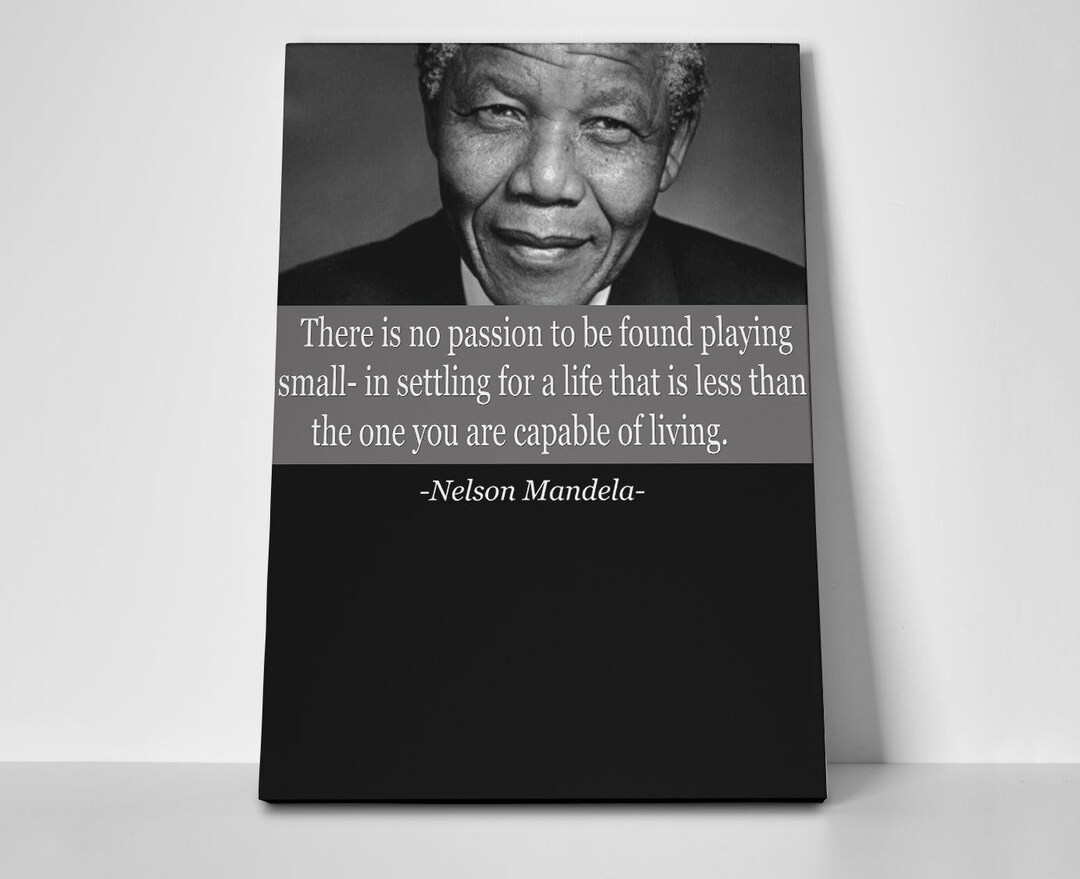 Nelson Mandela Quote Poster or Canvas - Etsy