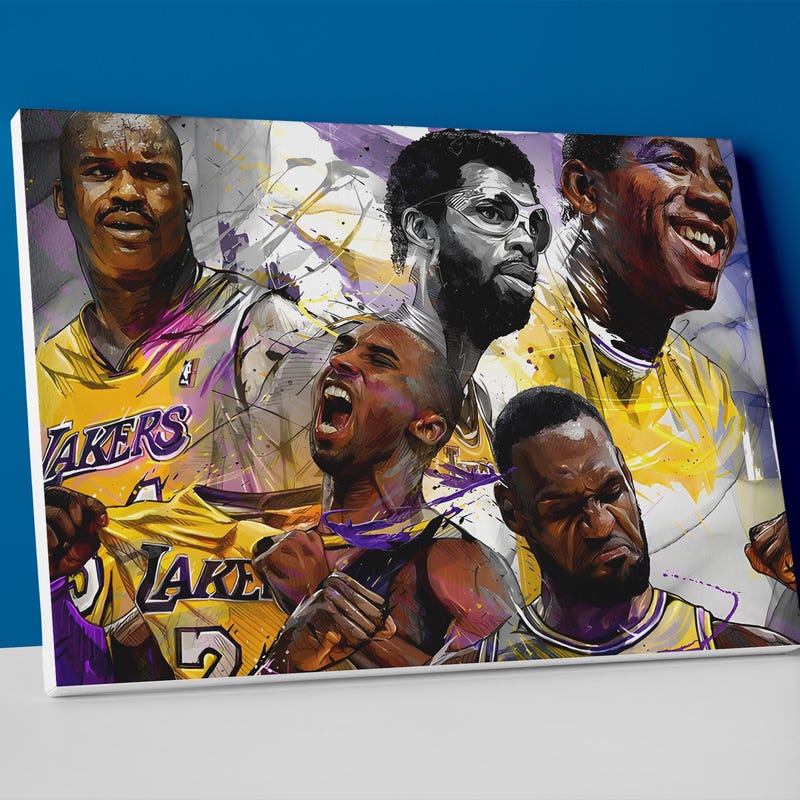 Lakers Canvas - Etsy