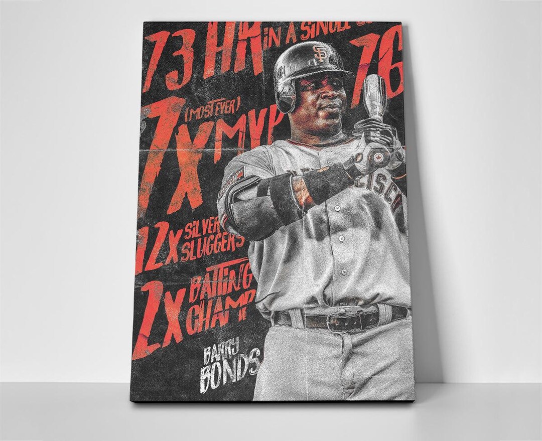 Barry Bonds Stats Poster or Canvas - Etsy