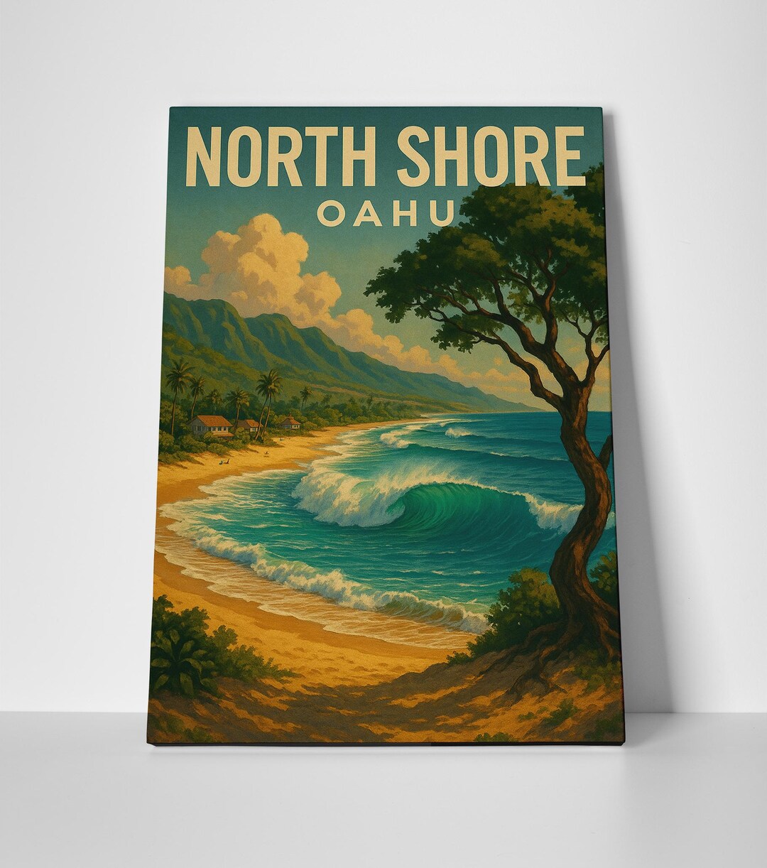 North Shore Oahu Beach Poster or Canvas - Etsy