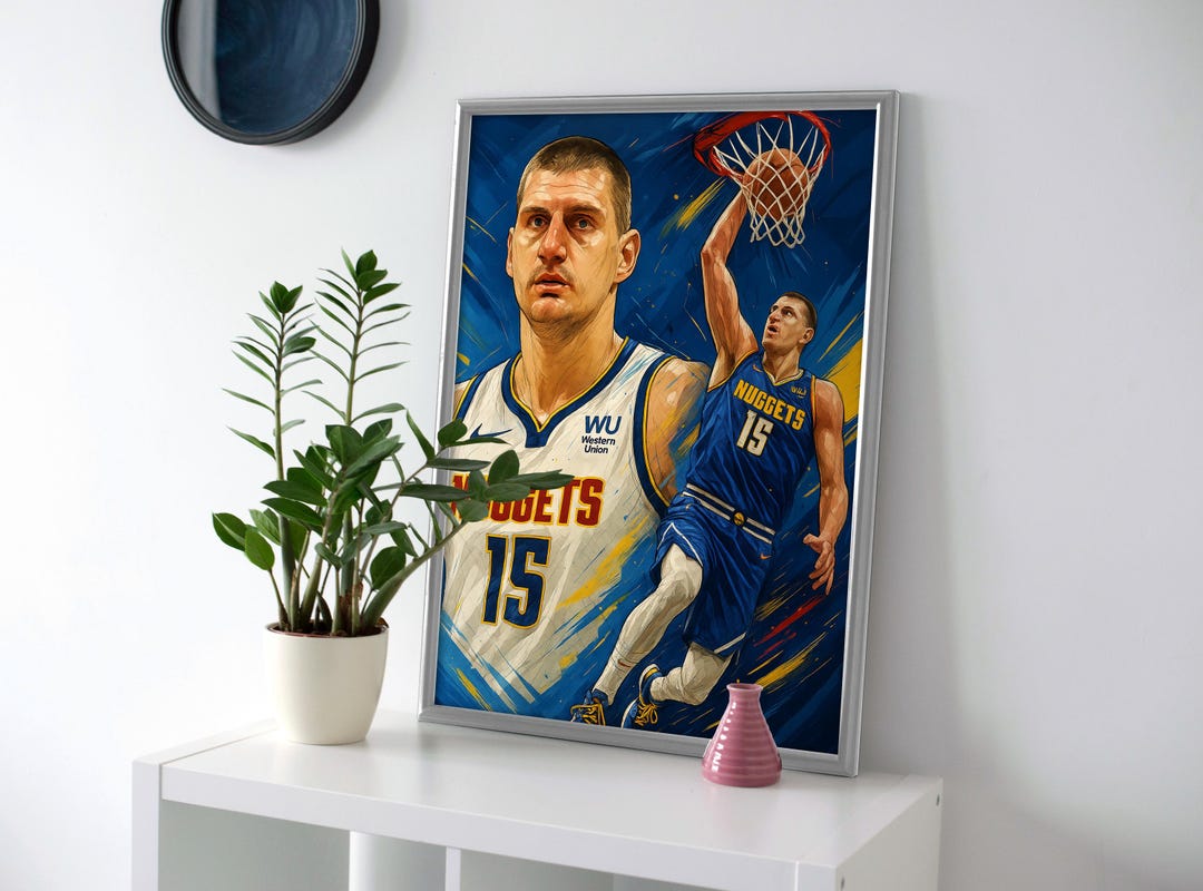 Nikola Jokic Poster or Wrapped Canvas - Etsy