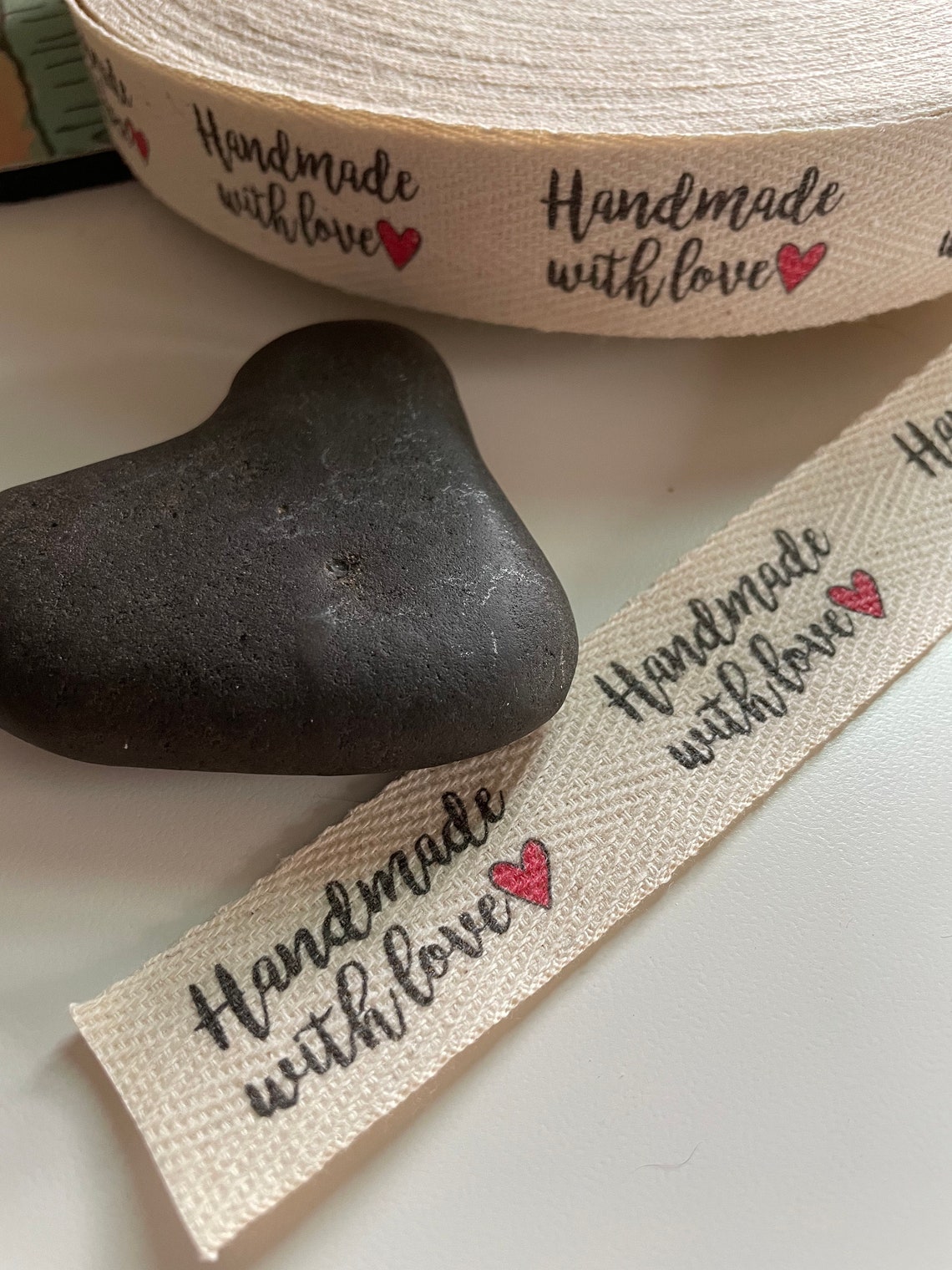 READY TO SHIP - Twill, One Inch Ribbon, Yardage - Printed Sew-in Fabric ...