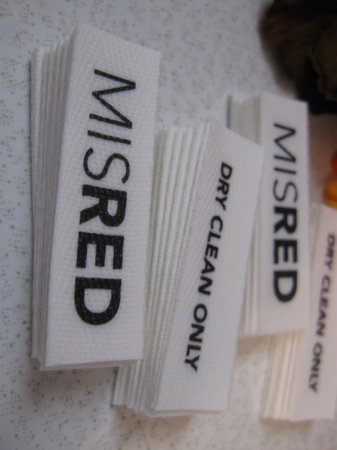 Twill Fabric Labels Three-quarter Inch Ribbon PRE-PRINTED - Etsy