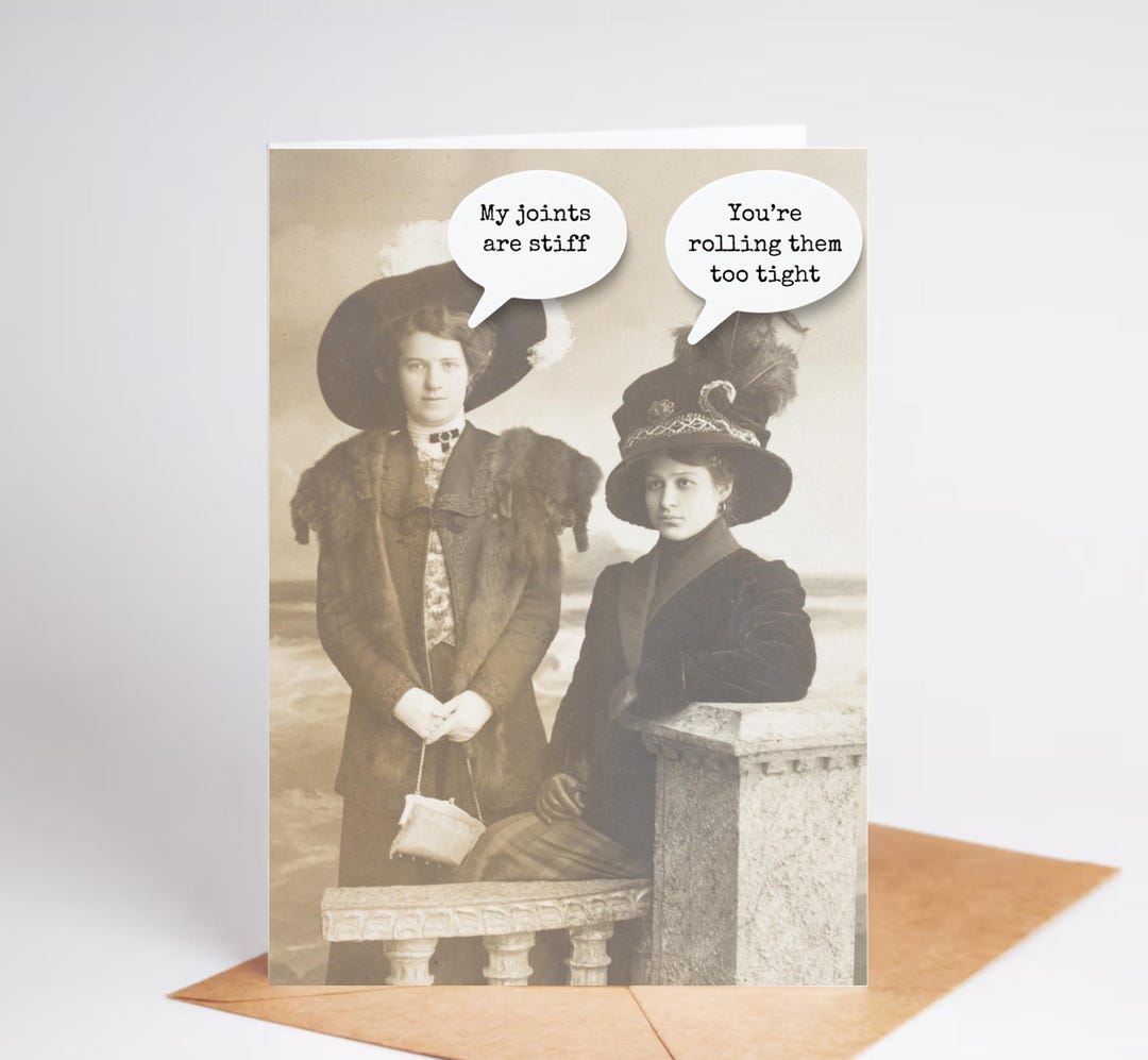 Funny Joints Are Stiff Birthday Card: Over the Hill, Old Age (digital ...
