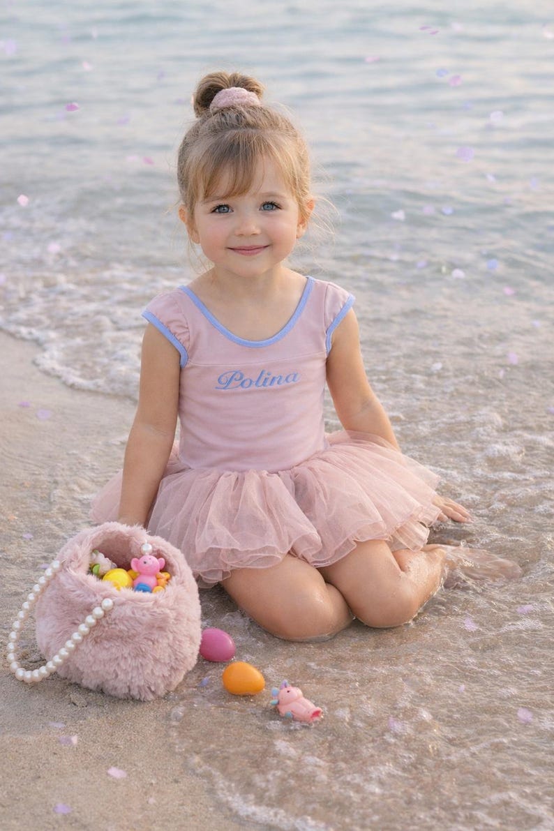 Personalized Ballet Tutu Dress for Girls – Pink Dance Dress With Name ...