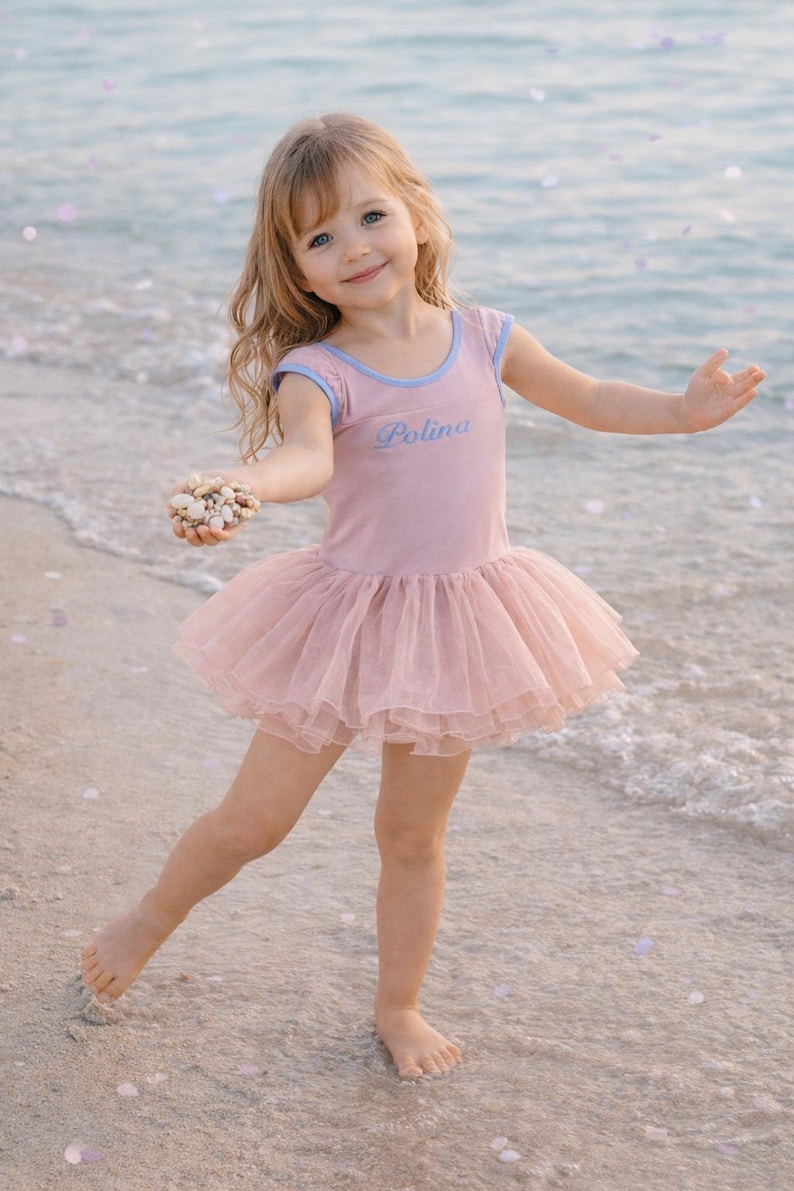 Personalized Ballet Tutu Dress for Girls – Pink Dance Dress With Name ...