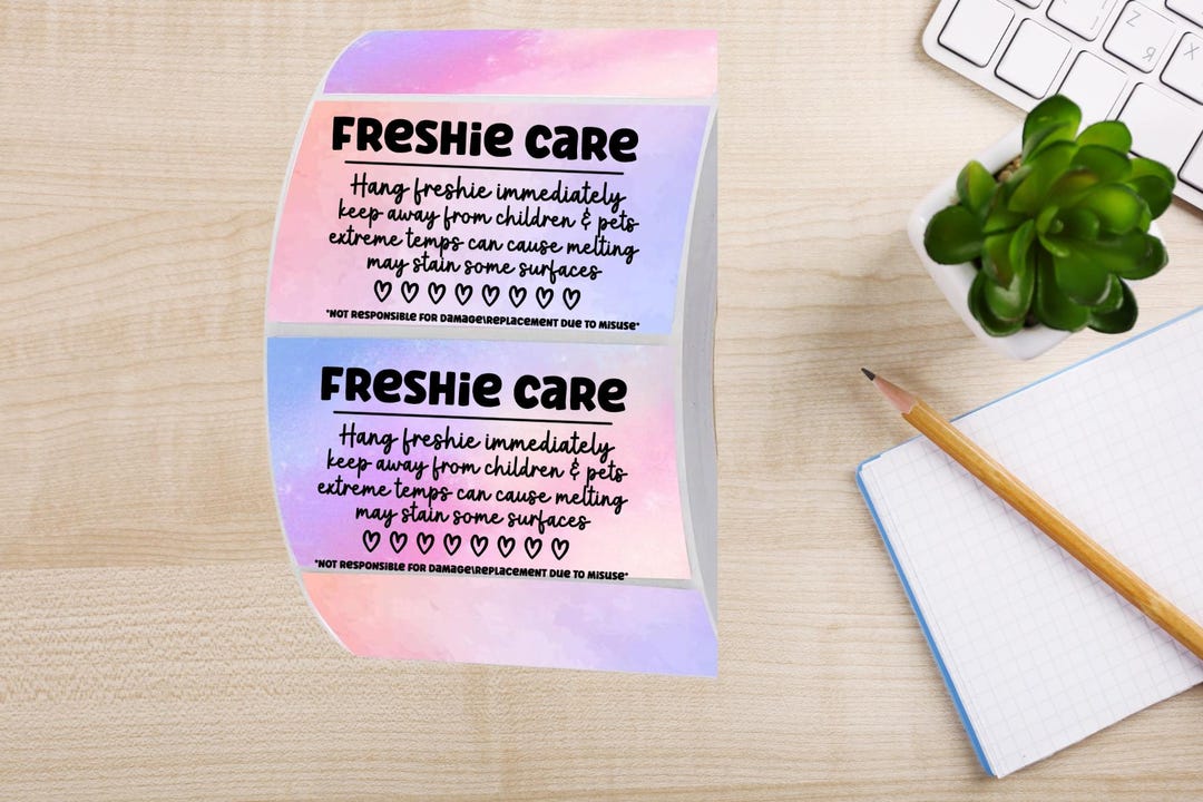 Freshie Care Thermal Stickers - Etsy