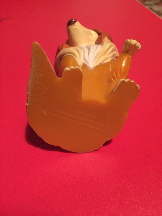 Dog Plastic Dog Flo Girl Paw up All Dogs Go to Heaven Plastic Figurine ...