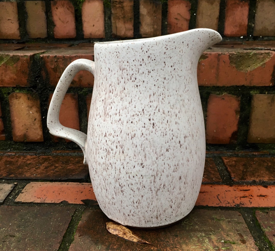 4403 Pottery PITCHER Goss Vermont Pottery Pitcher White With Terra ...