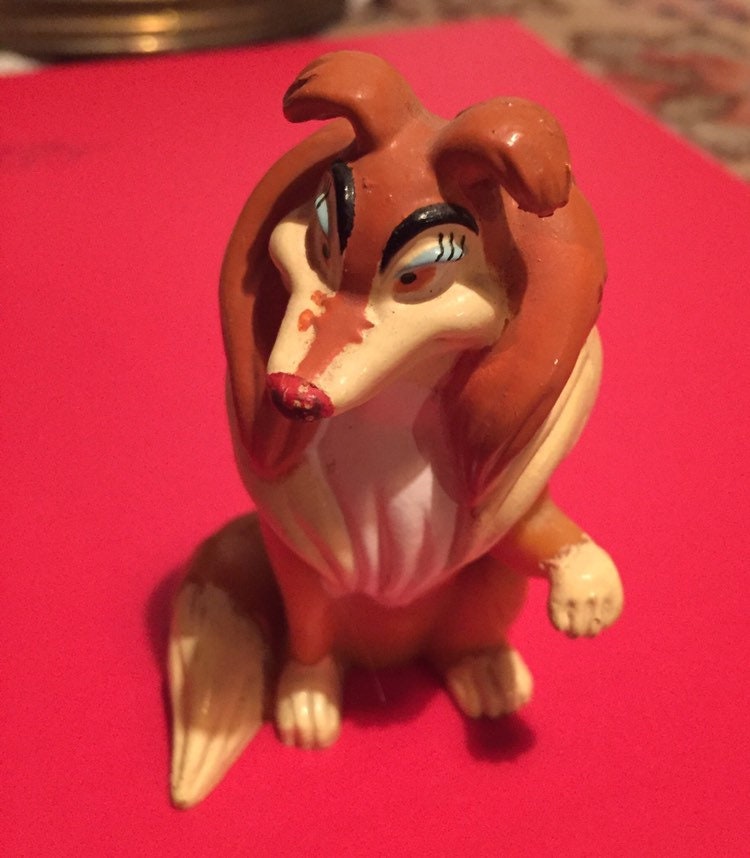 Dog Plastic Dog Flo Girl Paw up All Dogs Go to Heaven Plastic Figurine ...