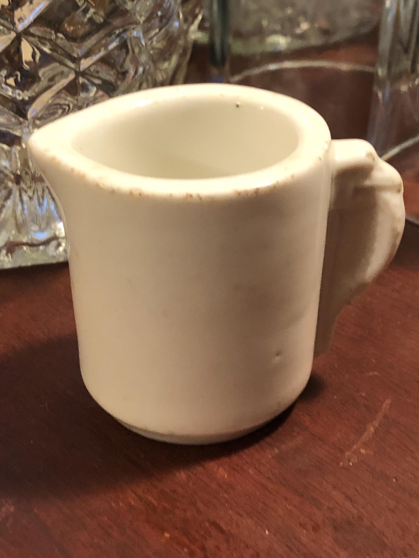 9887 Antique Mini Chunky Elephant Ear Ironstone Creamer Pat. June 26 ...