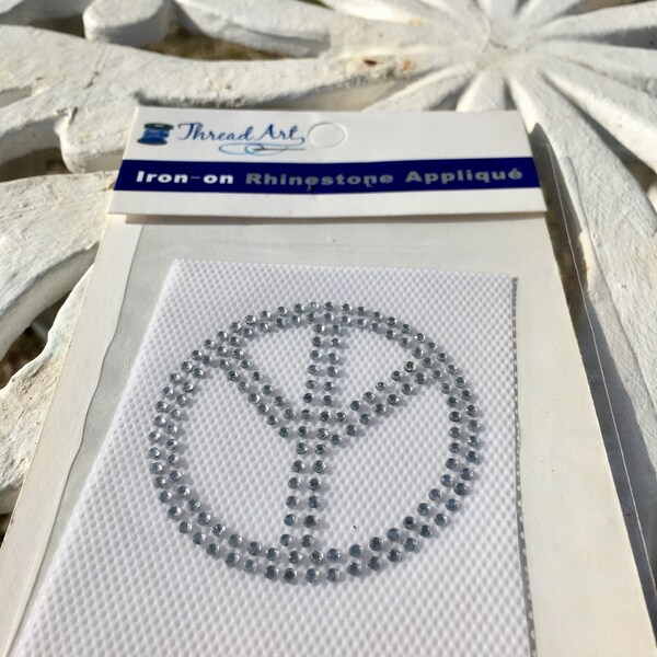 Rhinestone Peace - Etsy