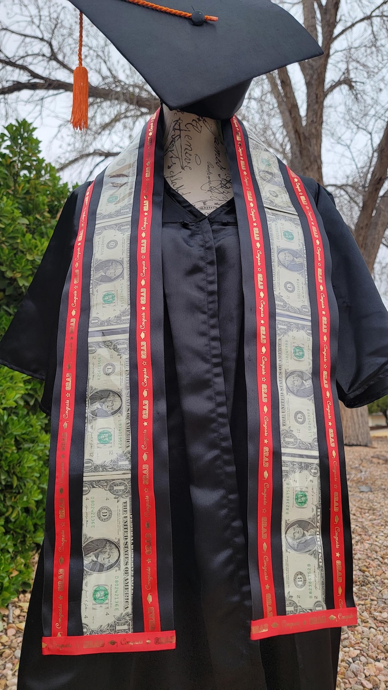 Custom Graduation Money Lei Sash 2026: Personalized Cash Gift, Money ...