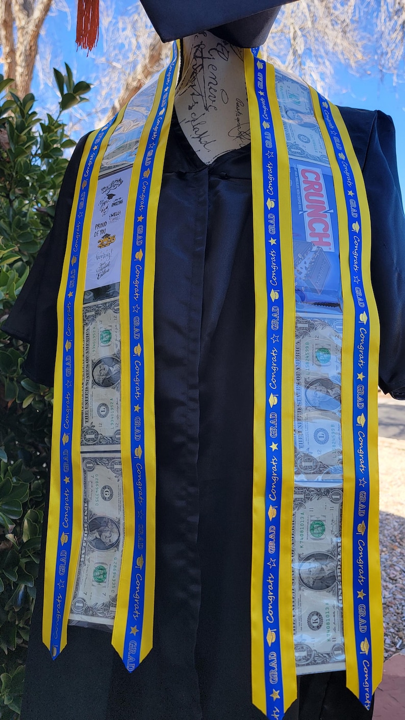 Custom Graduation Money Holder Fill Your Own Lei Sash 2026 ...