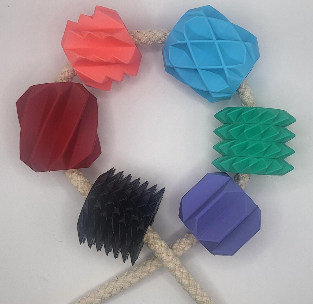 Shibari Rope Beads: Spikes & Thorns Pattern - 2 Pack - Etsy