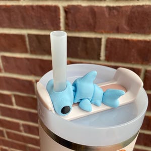 Hammerhead Shark Straw Toppers/ Charms Straw Buddies for Stanley ...