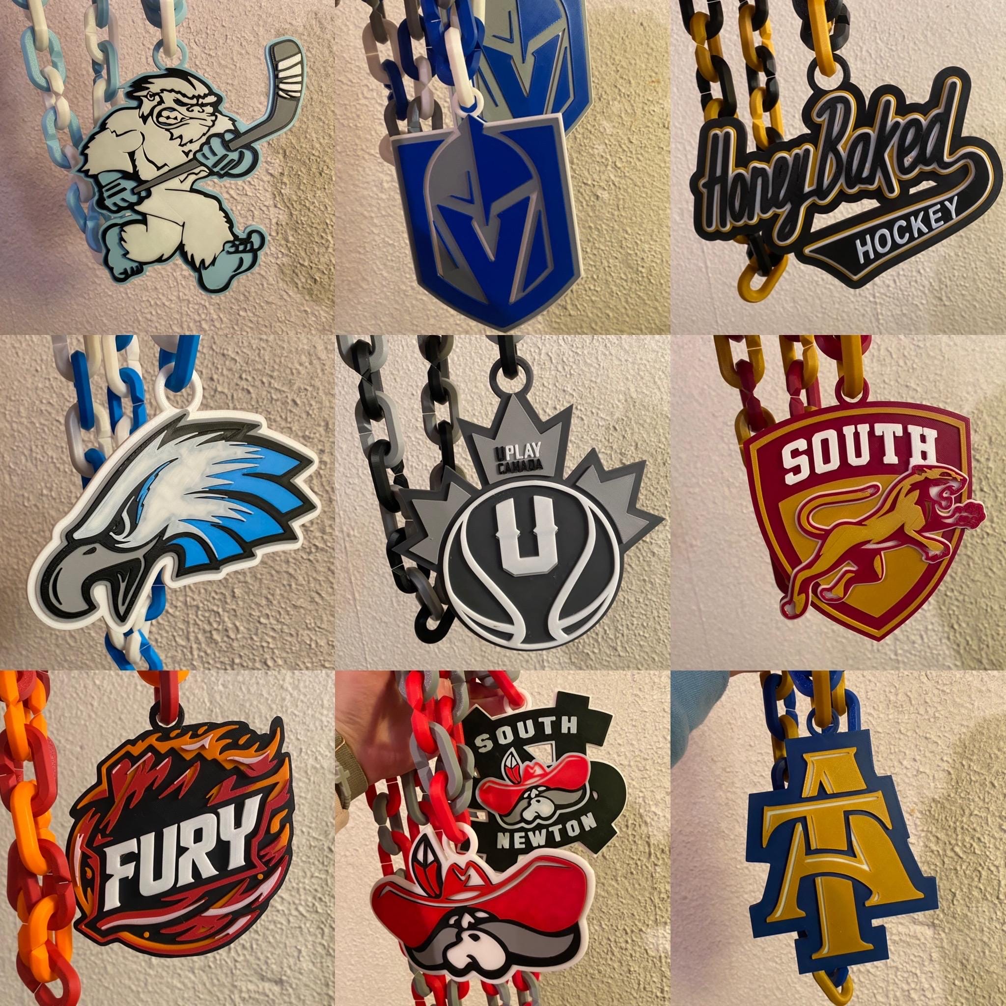JUMBO Custom Oversized Chunky Chain Necklaces for Sports Teams, Awards ...