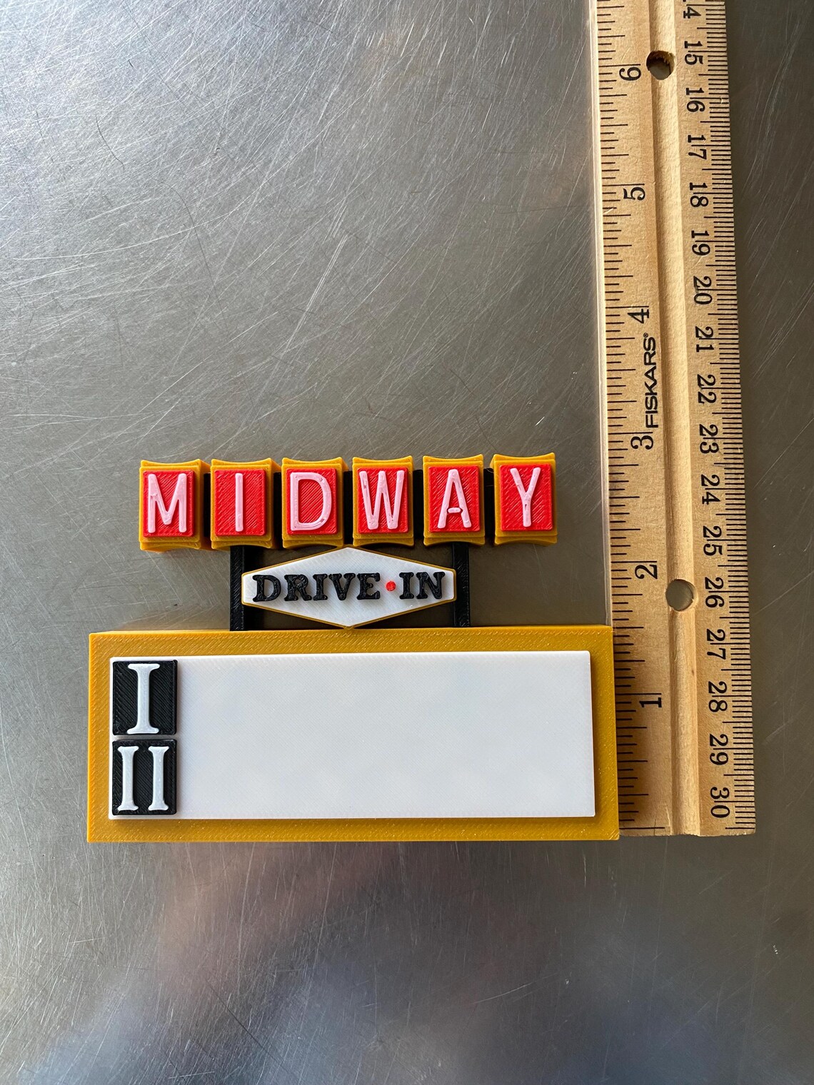 Midway Drive-in Sign Miniatire Replicas and Christmas Tree Ornaments ...