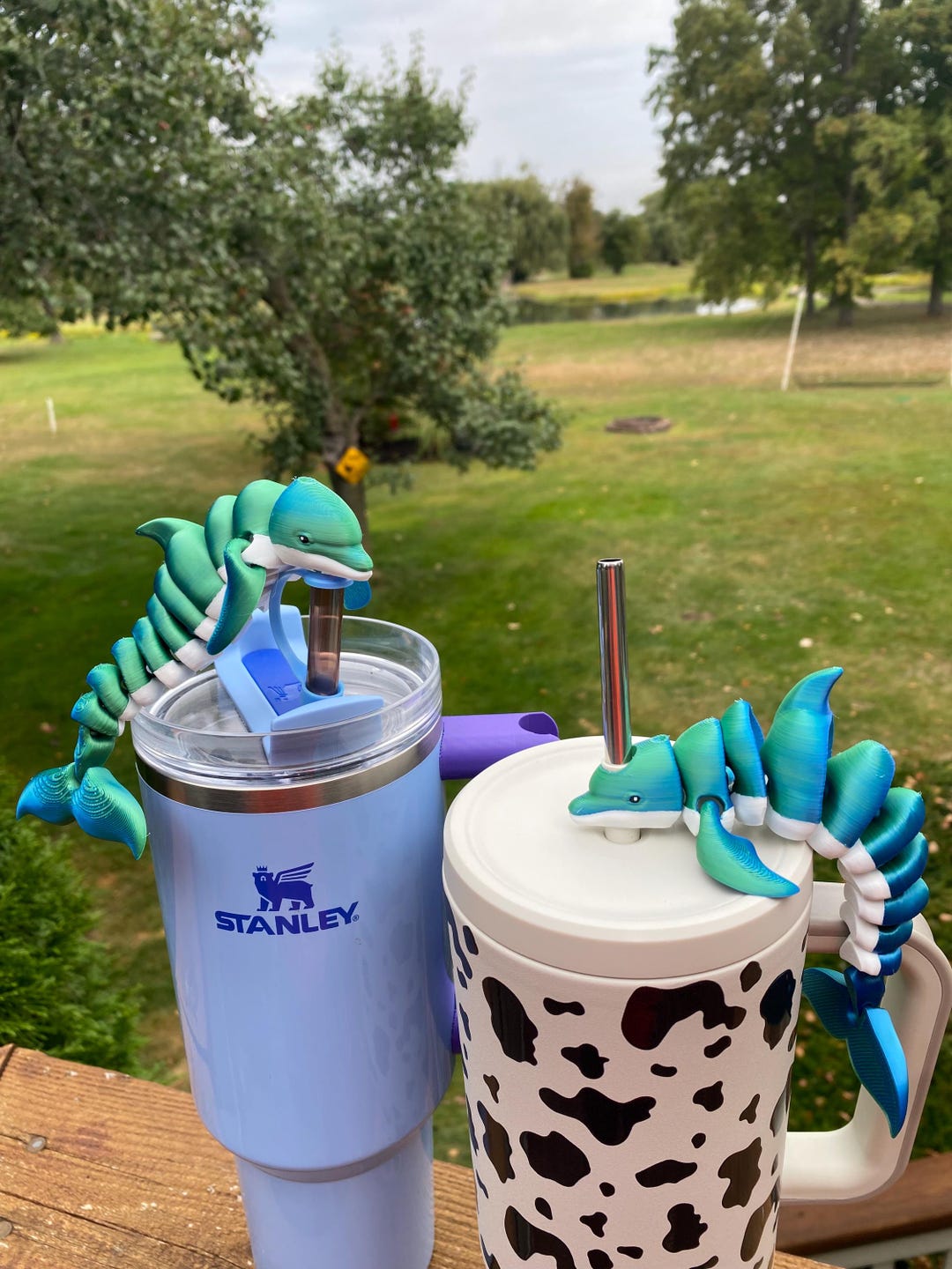 Super Articulated Dolphin Straw Toppers/ Charms Straw Buddies for ...