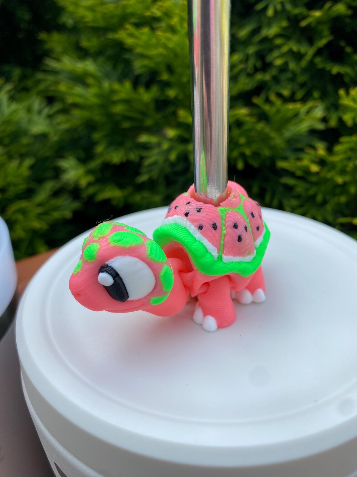 Cute Tortoise Straw Toppers/ Charms Straw Buddies for Stanley Tumblers ...