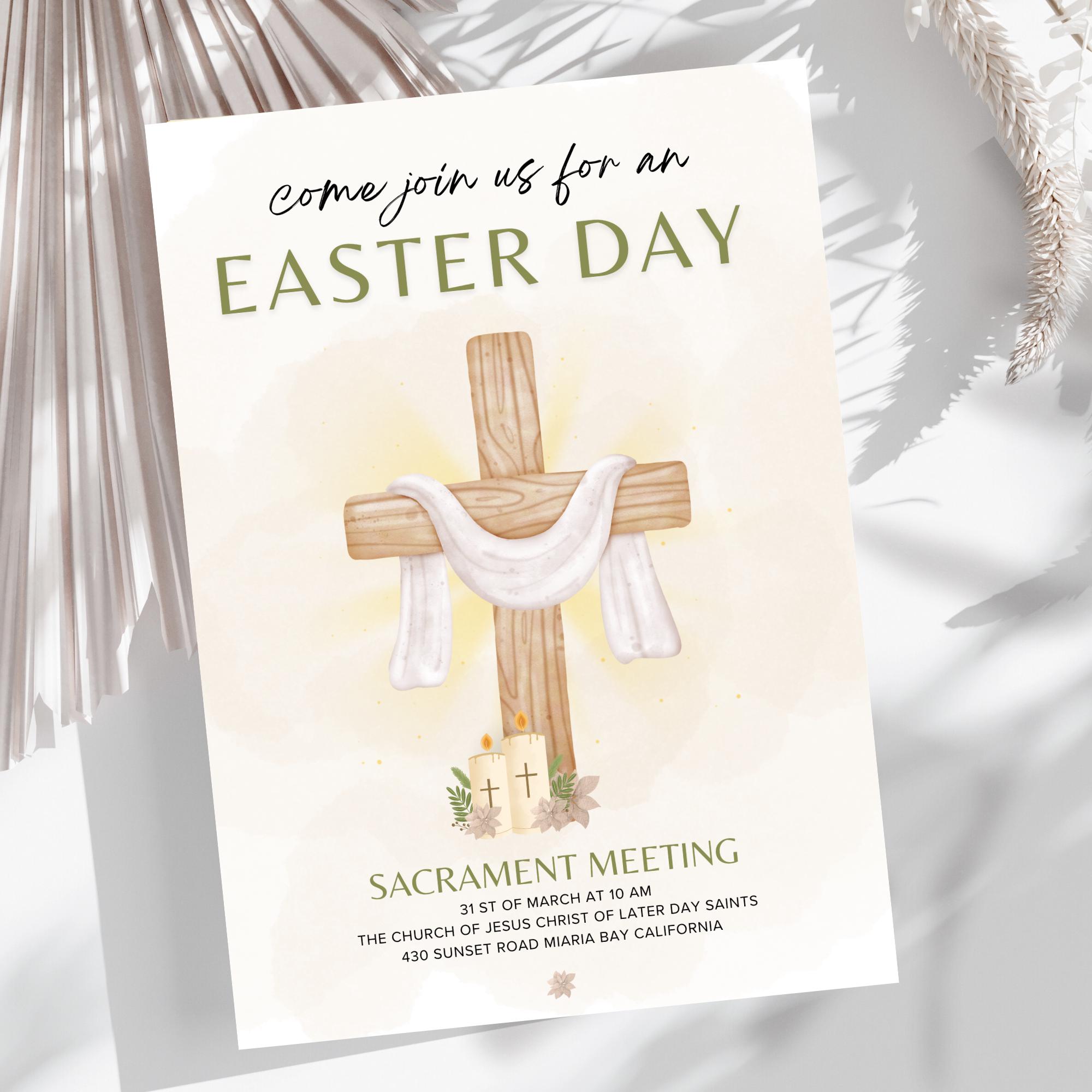 Lds Easter Activity Invitation Holy Week Traditions Your Kids Will
