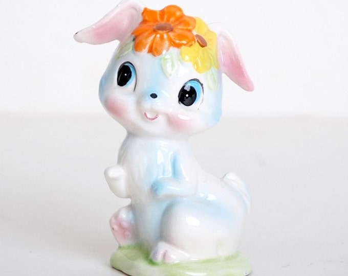 Vintage 60s Ceramic Easter Bunny Rabbit Figurine - Etsy