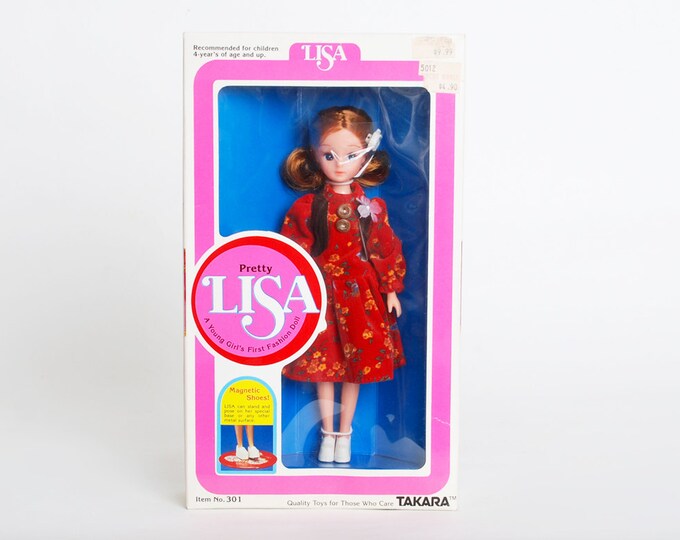 Vintage 70s 80s Takara Pretty Lisa Doll Wearing Velvet Dress MIB - Etsy