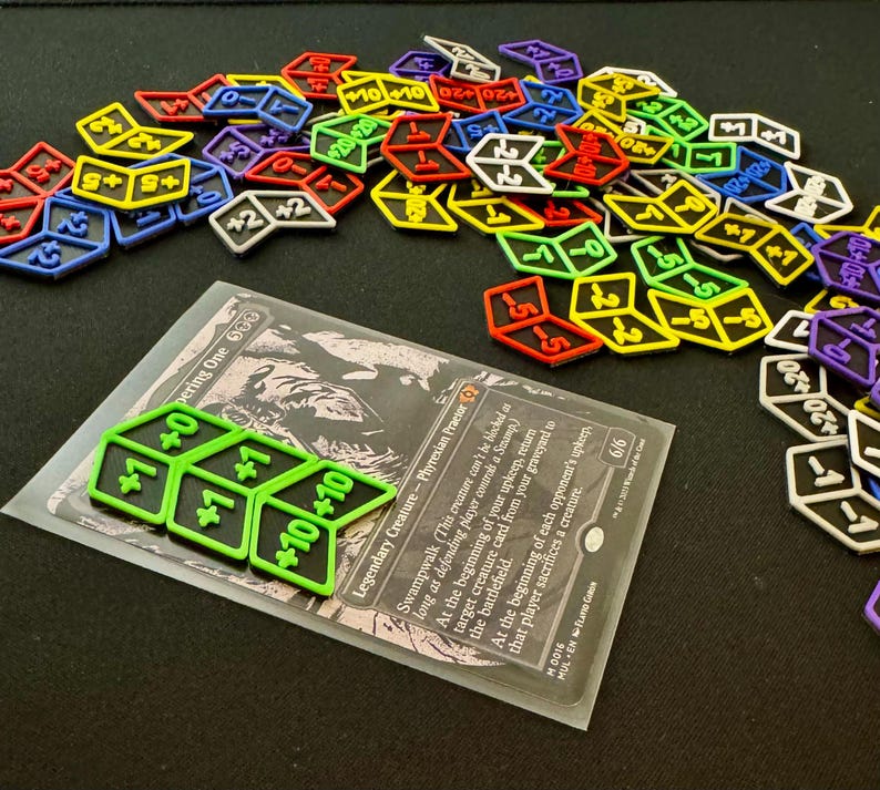 Custom MTG Power/toughness Counters - Magic the Gathering Counter ...